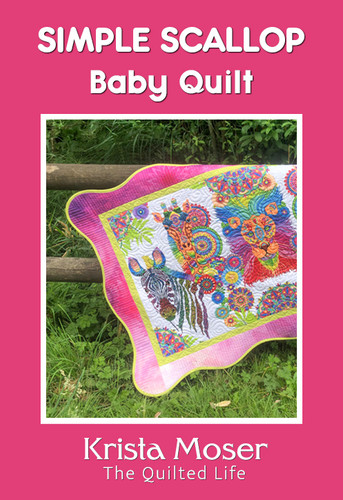 Simple Scallop Baby Quilt Digital Download | Krista Moser