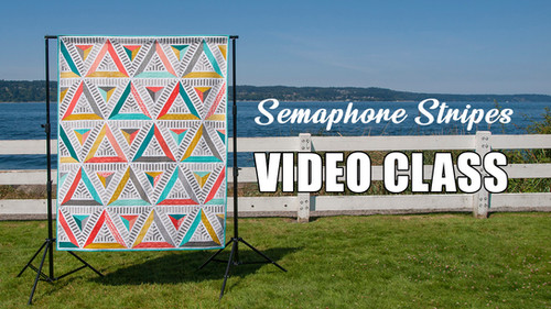 Semaphore Stripes Video Class | Krista Moser