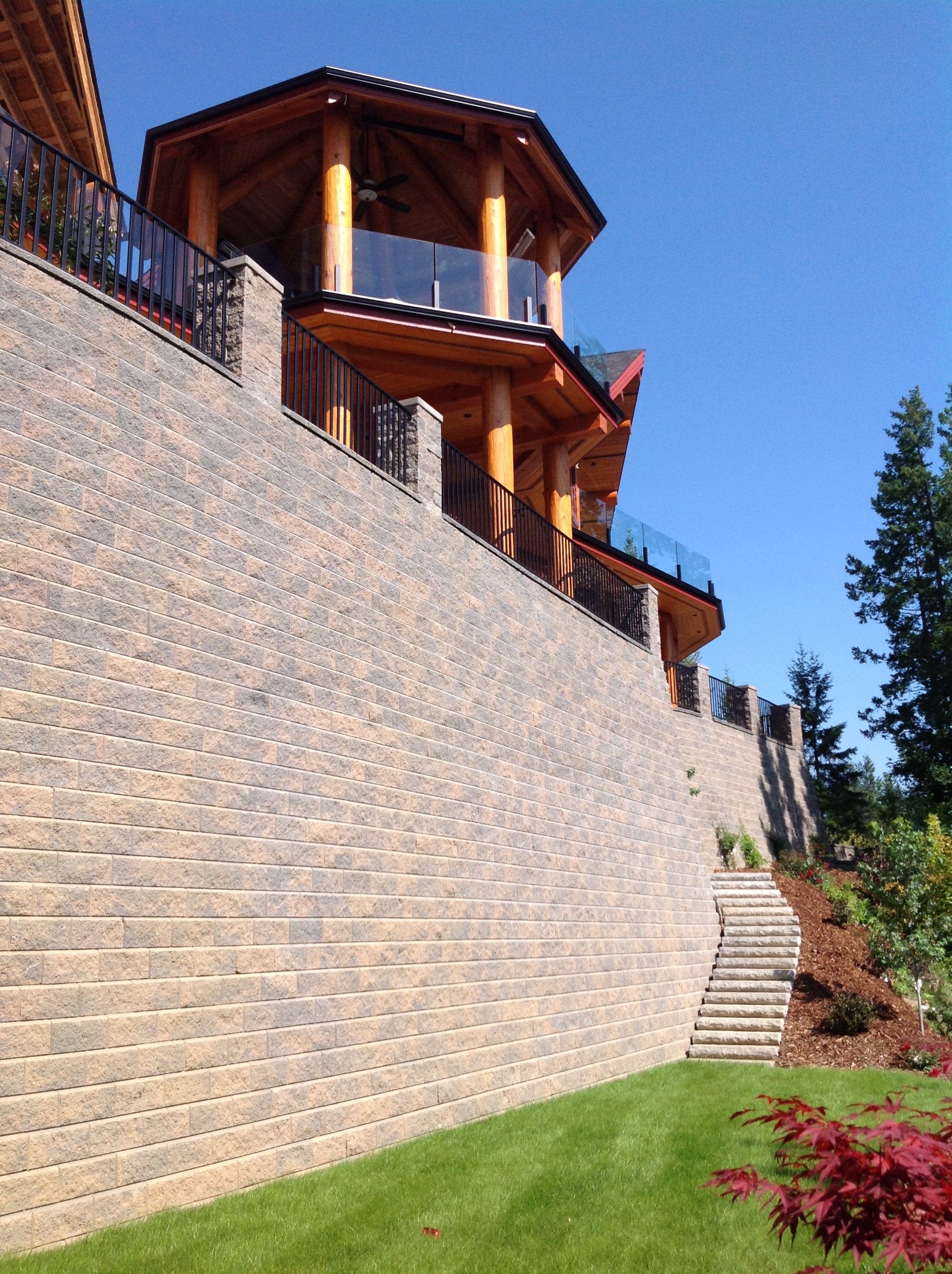 Allan Block Retaining Walls | Shuswap Lake | Jay.Kel. Landscaping