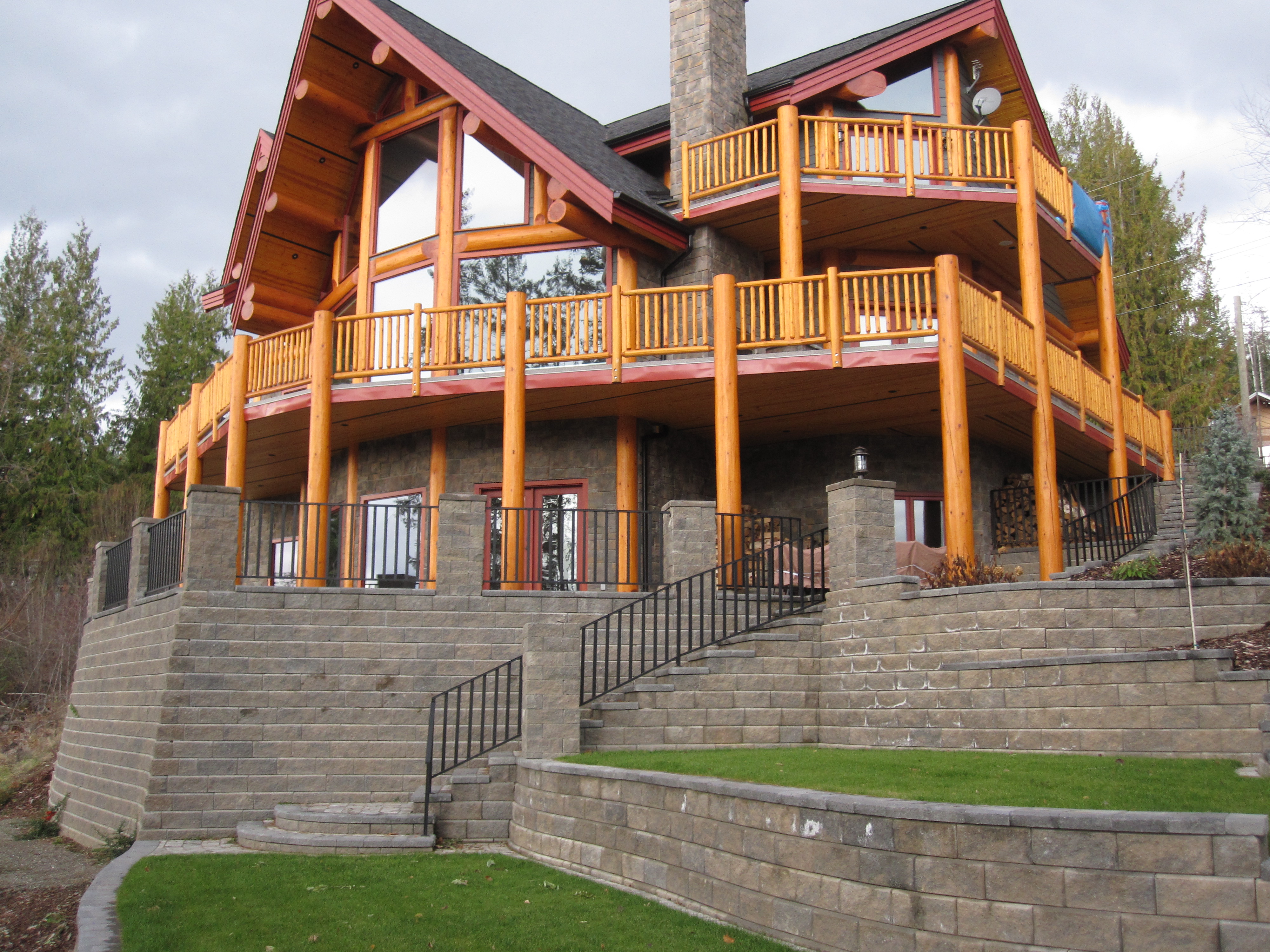 Allan Block Retaining Walls | Shuswap Lake | Jay.Kel. Landscaping
