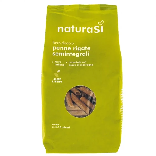 Semi Wholemeal Spelt Penne Rigate 500g Naturasi | NaturaliOrganicMalta