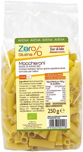 Oat Maccheroni 250g Zero%Glutine | NaturaliOrganicMalta
