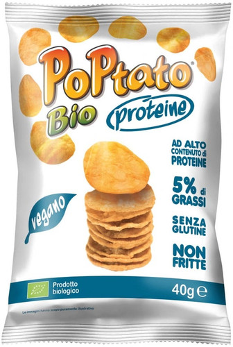 Protein Potato Chips 40g Poptato | NaturaliOrganicMalta