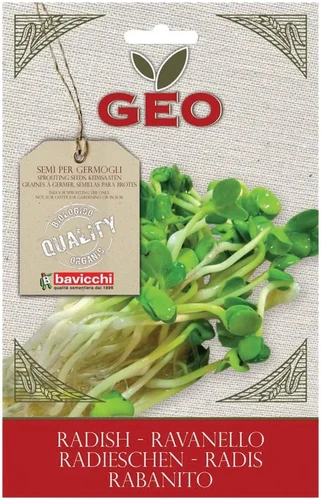 Radish Seeds for Sprouting 30g Geo | NaturaliOrganicMalta