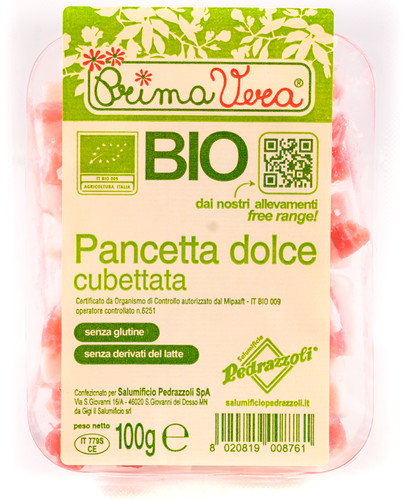 Cubed Pancetta 100g Primavera | NaturaliOrganicMalta