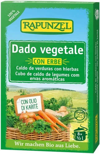 Vegetable Stock Cube with Herbs 84g Rapunzel | NaturaliOrganicMalta