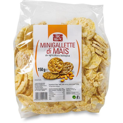 Mini Corn Cakes 150g Bio Break | NaturaliOrganicMalta