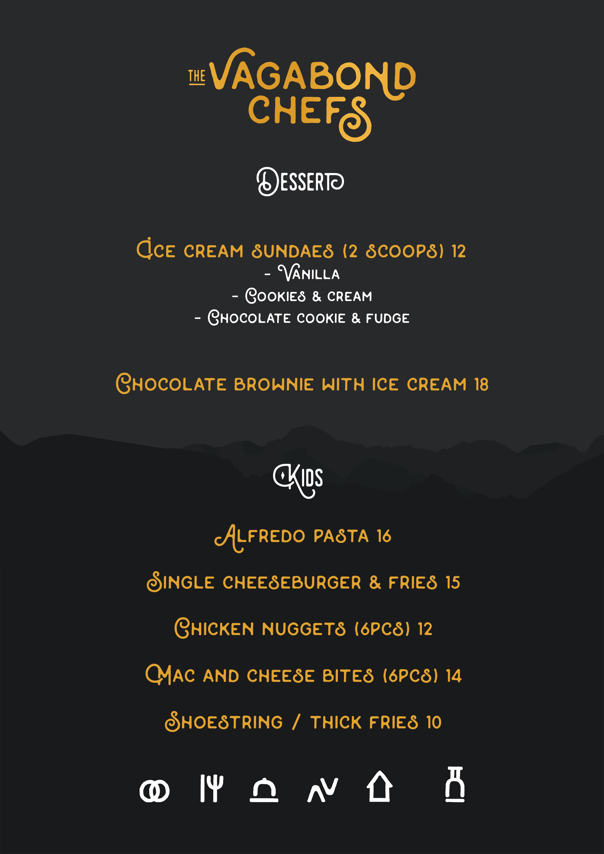 Menus | The Vagabond Chefs