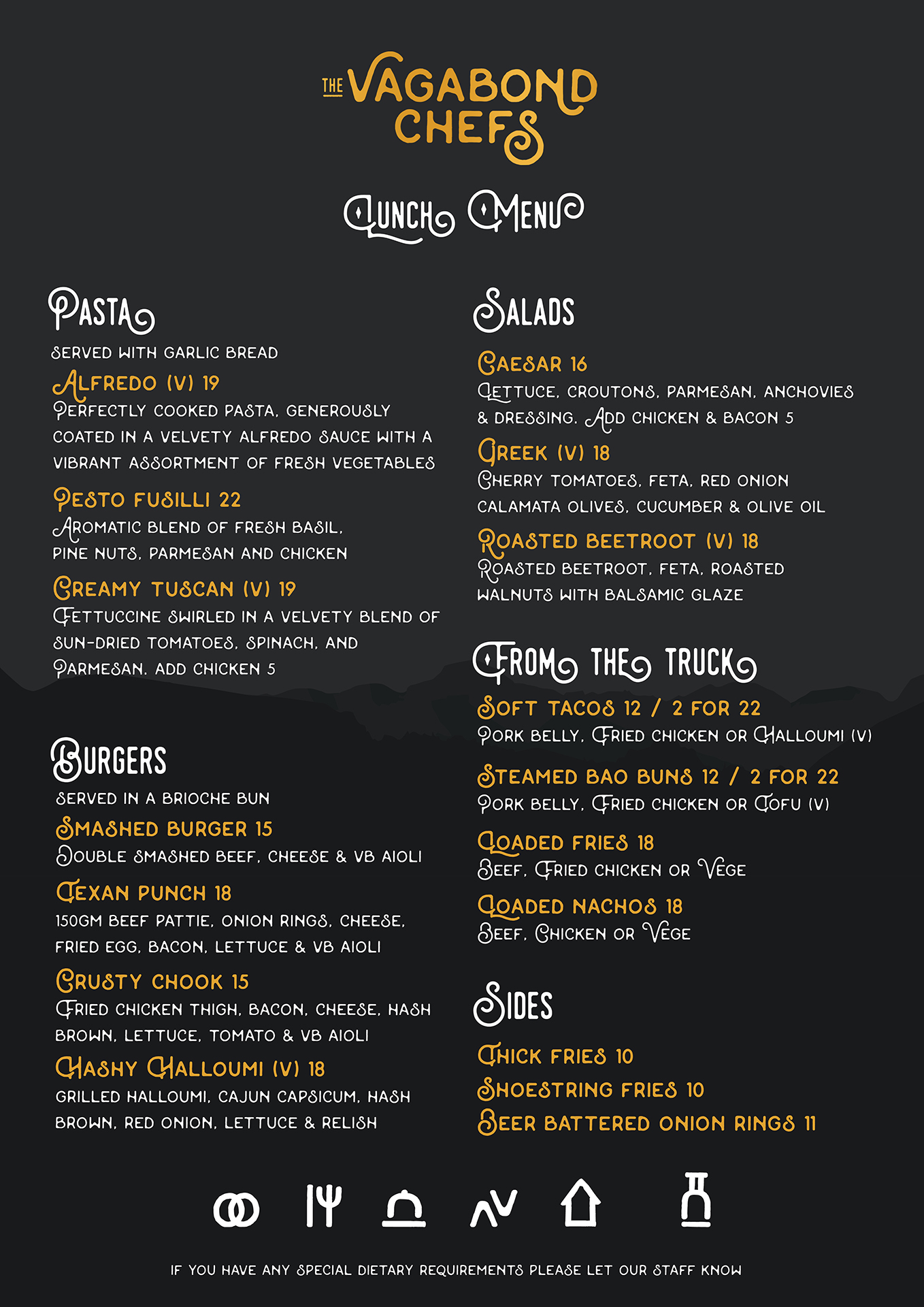 Menus | The Vagabond Chefs