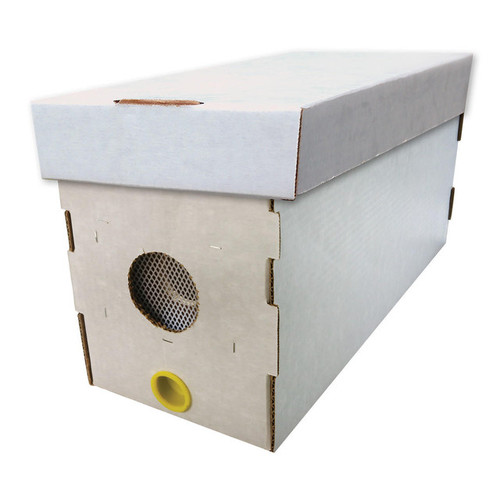 White Waxed Corrugated Cardboard Nuc Box | Stiles Honey