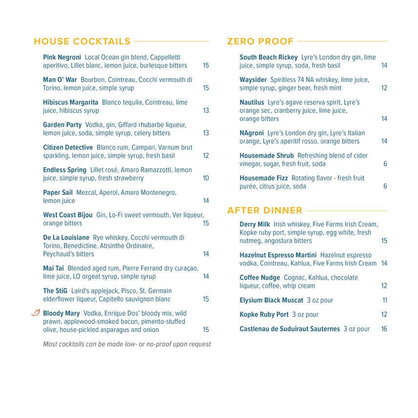 Menu | Local Ocean Seafoods