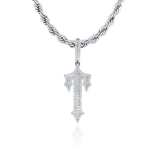 Colgante Trapstar Baguette Iced Out Platinum | ICE KING | Joyería