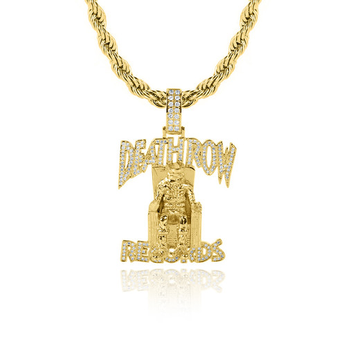Colgante Death Row Records Gold | ICE KING | Joyería