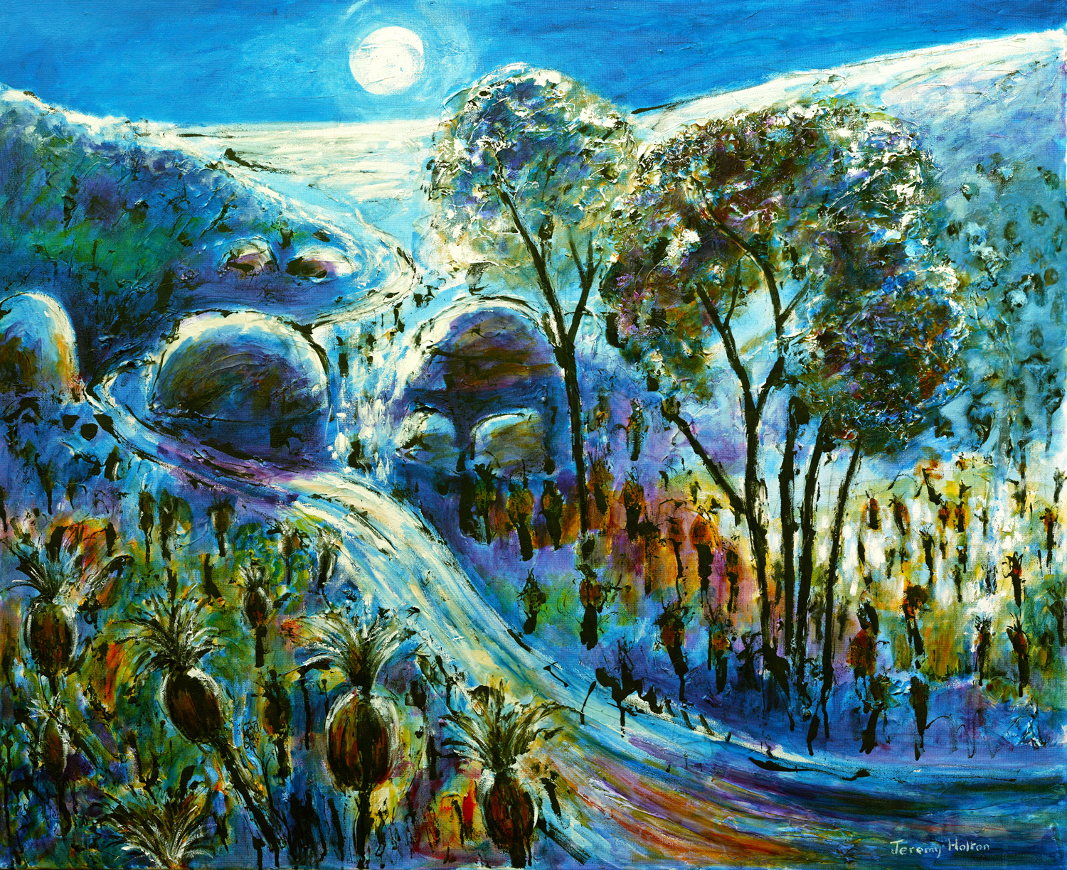Australian landscape paintings by Jeremy Holton