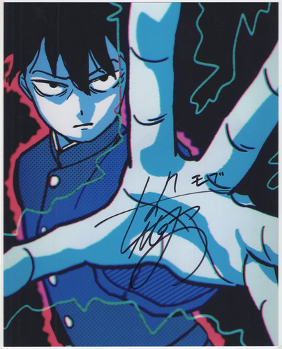 Setsuo Itō Mob Psycho 100 Voice actor signed photo with coa | SASIGNED LLC