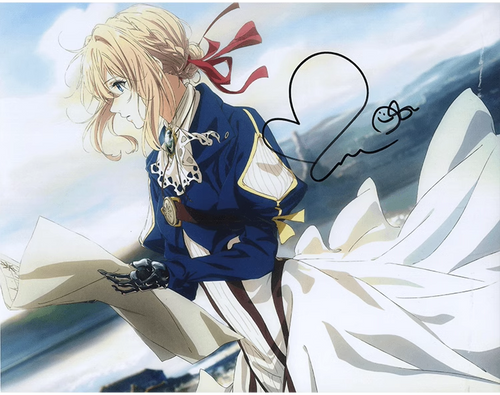 Ishikawa Yui voice actor signed Violet Evergarden photo with coa ...