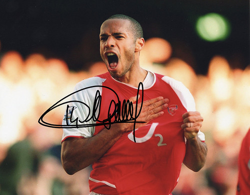 Thierry Henry autographed hand signed photo coa sasigned | SASIGNED LLC