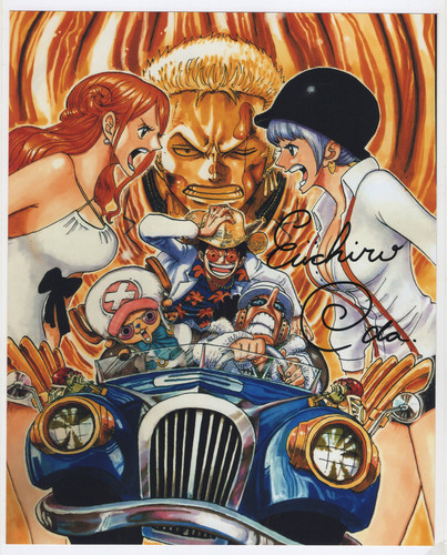 ONE PIECE Author Eiichiro Oda signed photo with COA | SASIGNED LLC