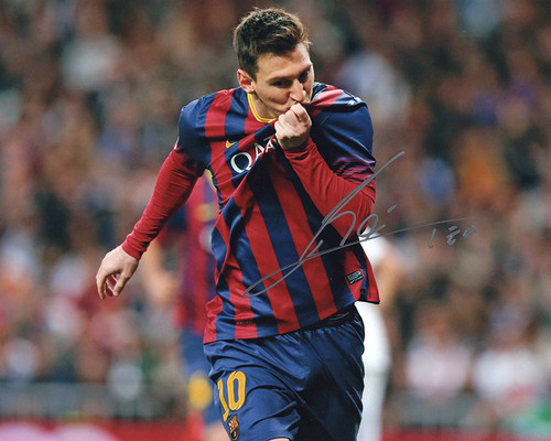Leo Messi autographed hand signed photo coa sasigned | SASIGNED LLC