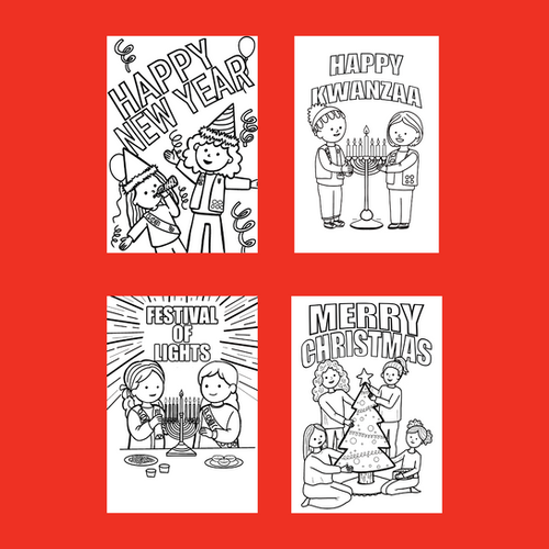 Coloring Sheets - Holiday Themed Coloring Sheets | TroopLeaderHub