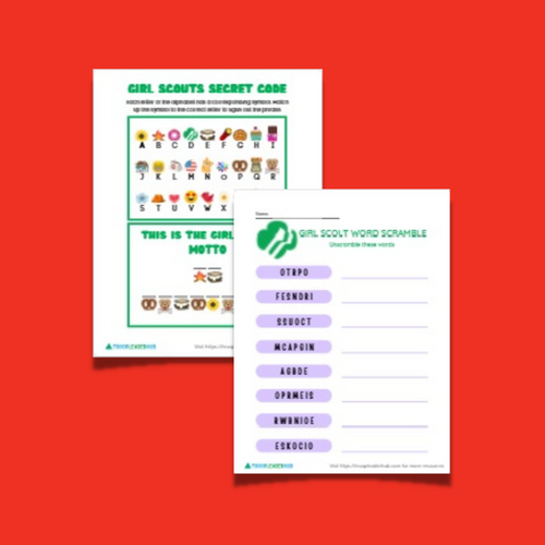 Brownie Worksheets - Letterboxer | TroopLeaderHub