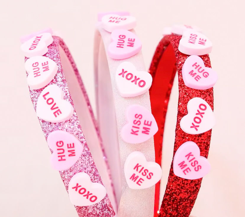 Conversation Heart Headband | Little Poe Designs