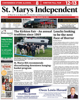 St. Marys Independent Past Issues | GRANT HAVEN MEDIA