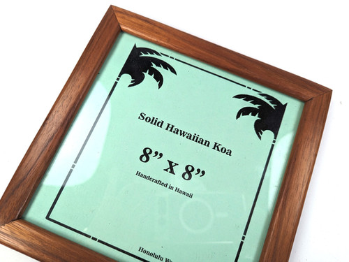 Solid Hawaiian Koa Picture Frame 8x8 HWD | Simply Wood Studios