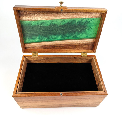 Hawaiian Koa and Surfboard Resin Box | Simply Wood Studios
