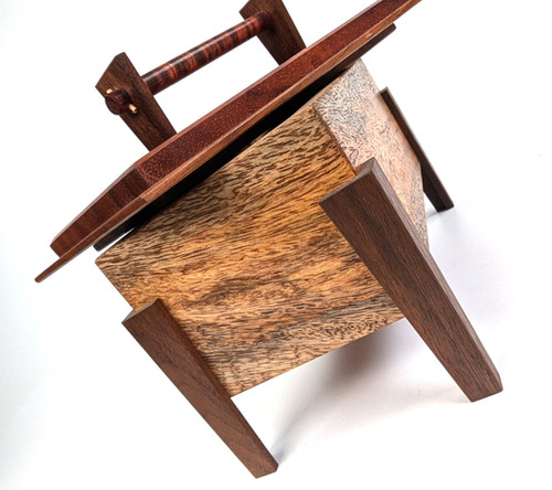 Hawaiian Koa and Mango Wood Pop Top Box With Asian Handle No.2 | Simply ...