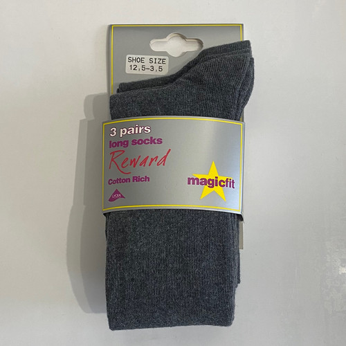 Cotton Rich Long Socks - 3 Pack | Castle-Sports