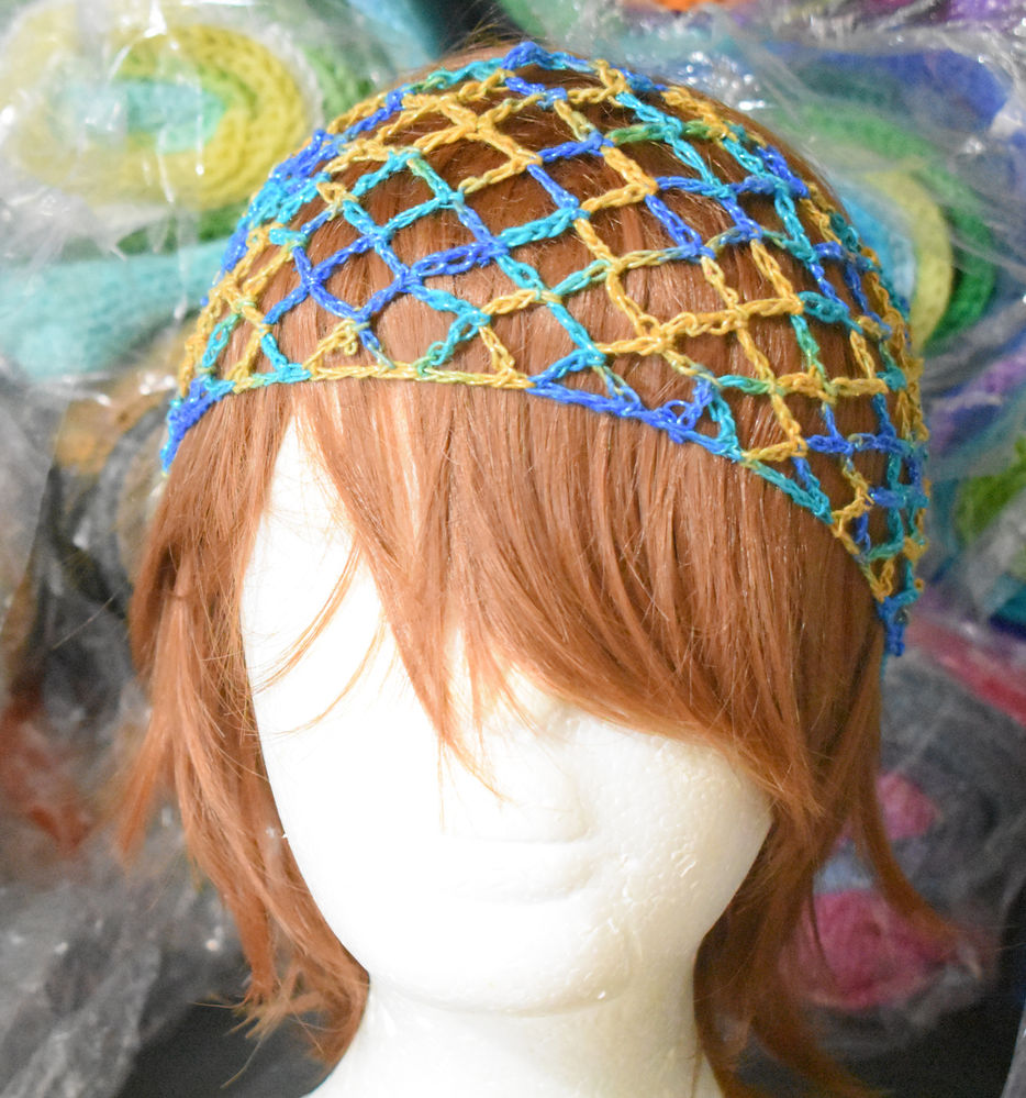Fishnet Headband Free Knitting Pattern