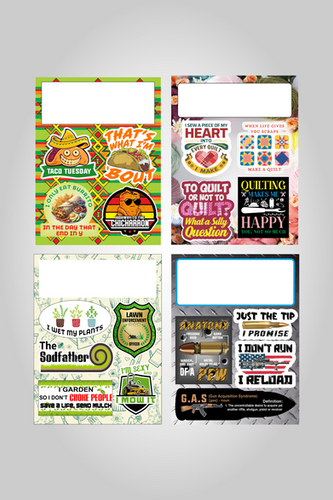 4" x 6" Sticker Sheets | My Site