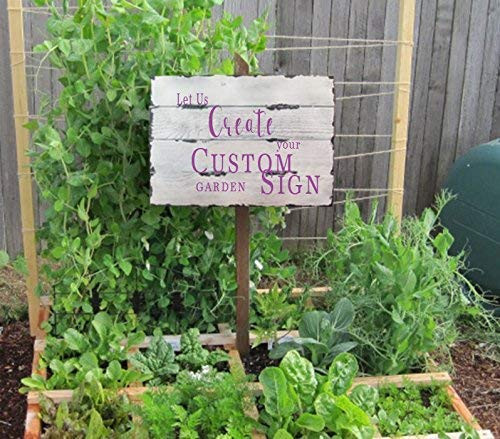Personalized Custom Garden Wood Sign | Lydia's Graphic Pall