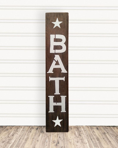 Bath Wood Sign | Lydia's Graphic Pall