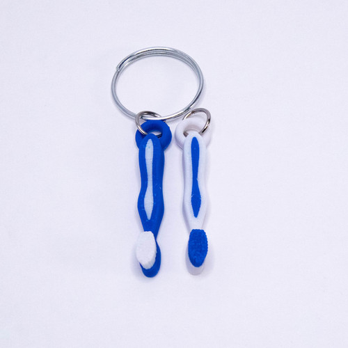 AM and PM Toothbrush Keychain set | Flowerette Jewelers