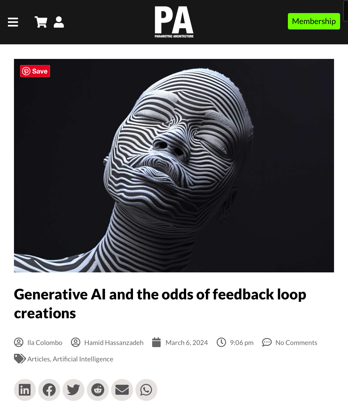 Generative AI and the odds of feedback loop creations