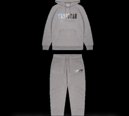 Trapstar Ice Grey Chenille Decoded Tracksuit | Plugreps