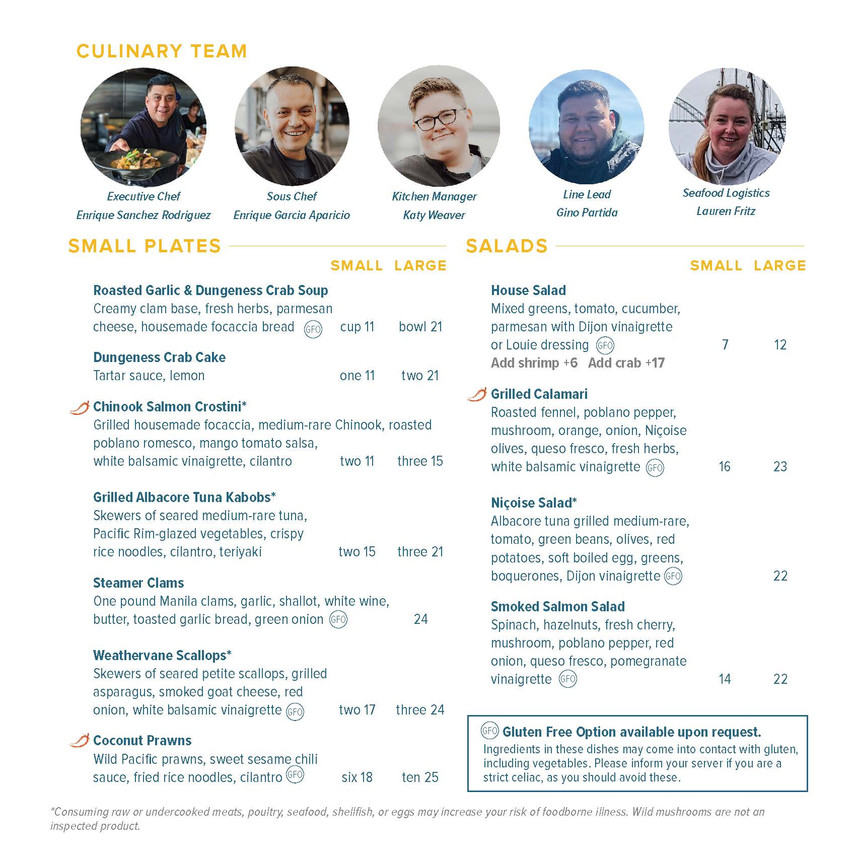 Menu | Local Ocean Seafoods