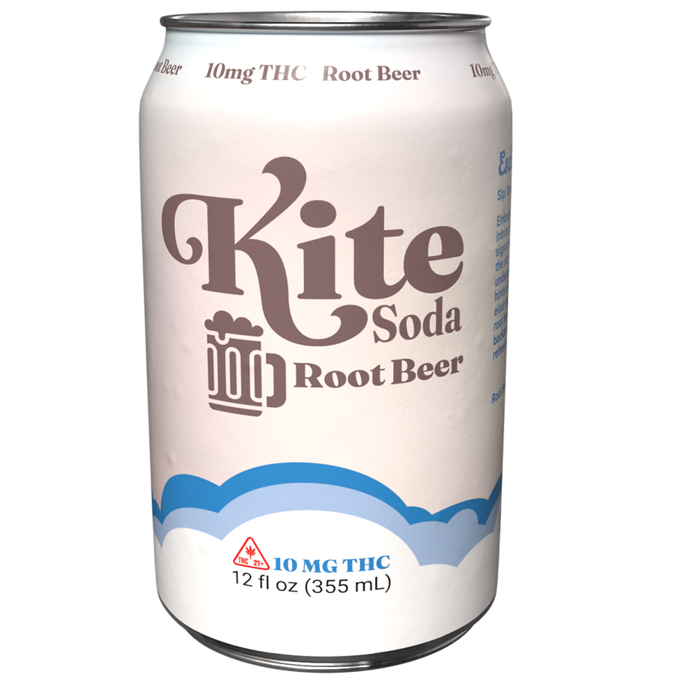 Root Beer 10mg THC Soda 4-pack | KITE SODA