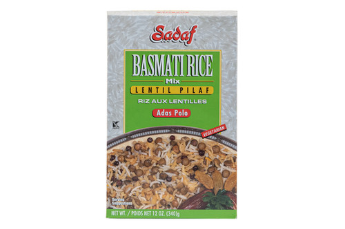 Sadaf Basmati Rice Mix - Lentil Pilaf | tangiersmarket