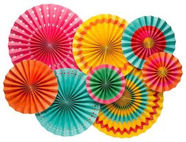 Fiesta Paper Fans | Boutique Balloons