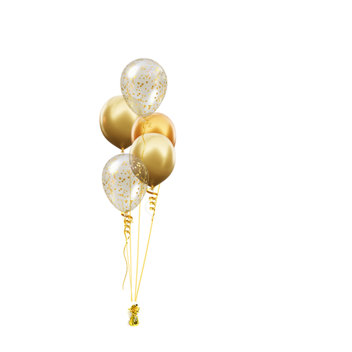 5 Bunch Helium Confetti Balloon Mix | CENTREPIECE | The Party Company