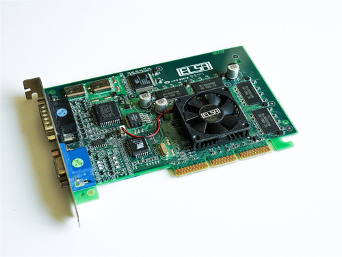 Synergy II-32 (NVIDIA TNT2) VGA レトロ AGP ビデオ カード（ELSA Synergy II-32 RIVA ...