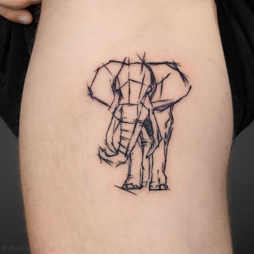Tetování slon / Elephant tattoo