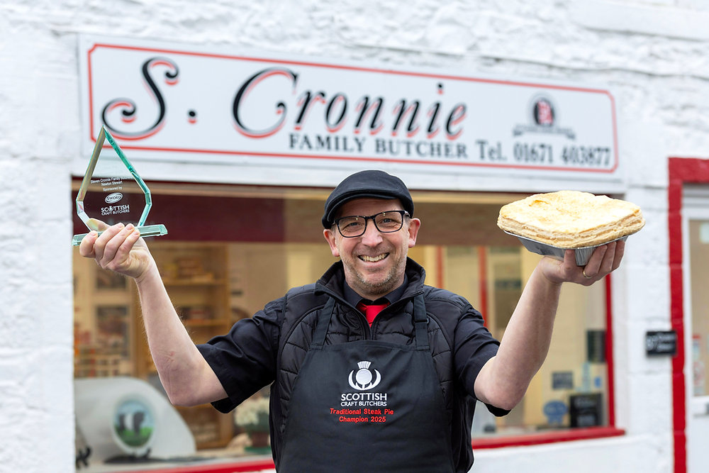 Newton Stewart Butcher Crowned Scottish Steak Pie Champion