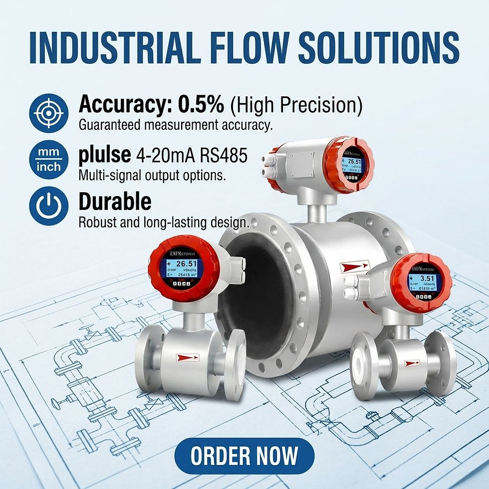 ProSense Large Pipe Electromagnetic Flow Meter - Accurate Flow Measurement