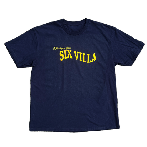 Thank You, From Six Villa Navy T-Shirt | Six Villa