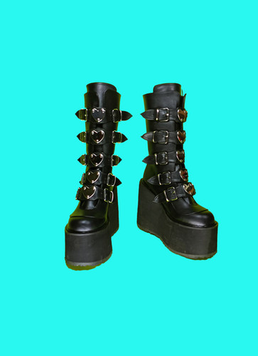 Lovesick Trinity Demonia Boots | Velvet Rose Designs