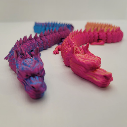 3D Printed Articulated Dragon - Falkor Head | Additive America